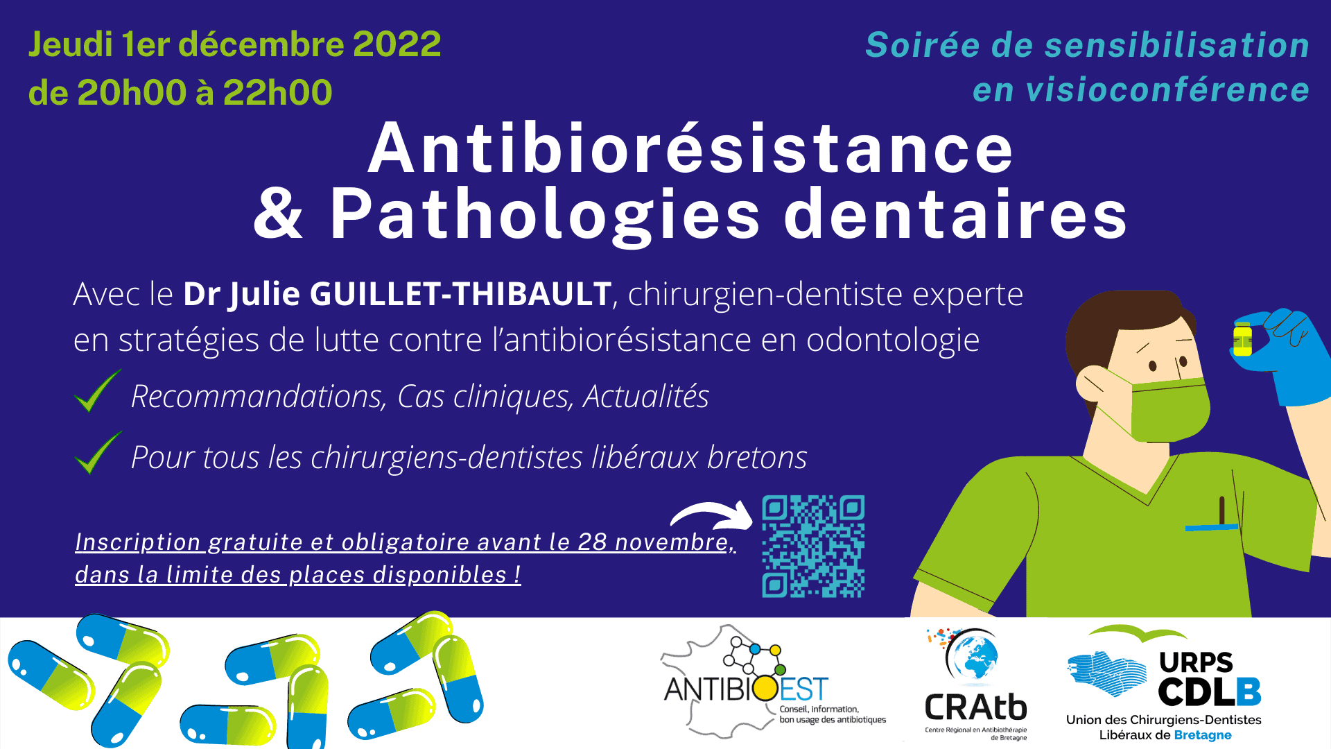 Antibiorésistance et Dentaire : 2 évènements à venir ! – URPS CDLB