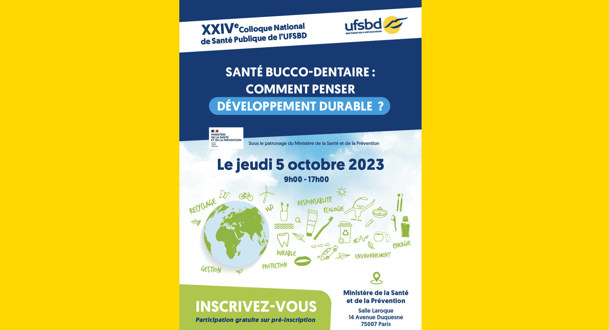 Colloque UFSBD « Développement durable » : inscriptions ouvertes ...