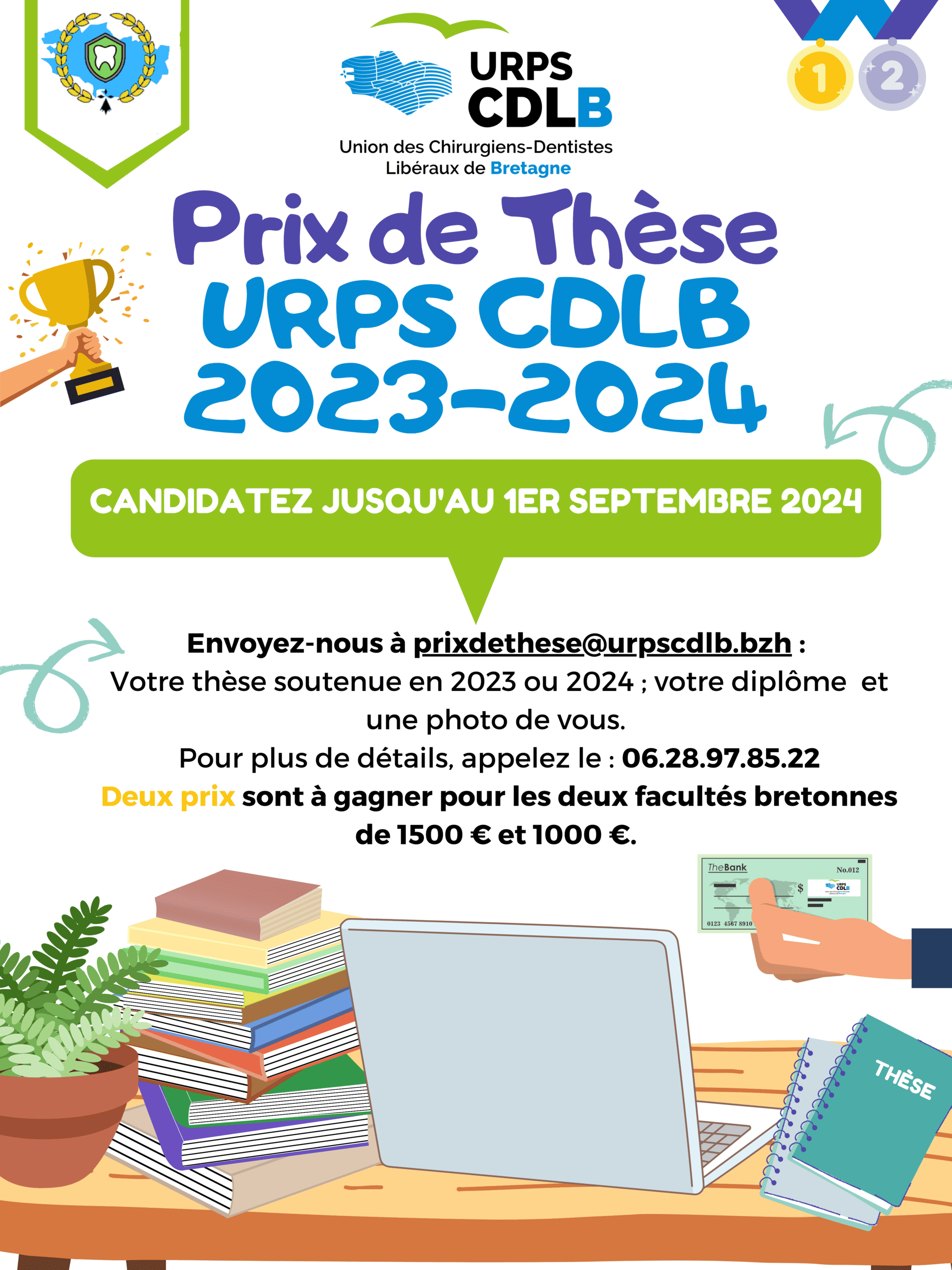 Lancement du Prix de Thèse URPS 2023/2024 – URPS CDLB