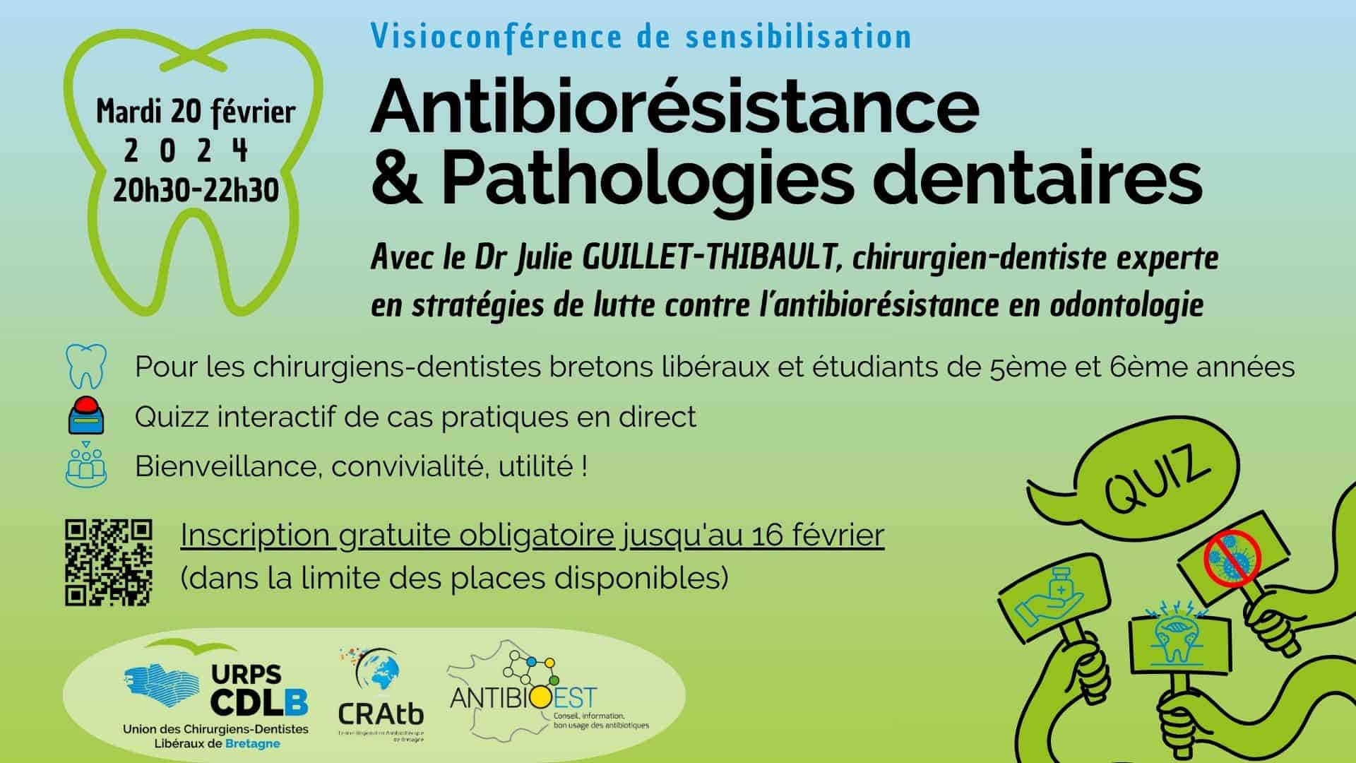 Visio interactive Antibio & Dentaire mardi 20 février 2024 – URPS CDLB